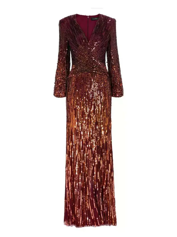 Jenny Packham Cosmos Maxi Dress - Red