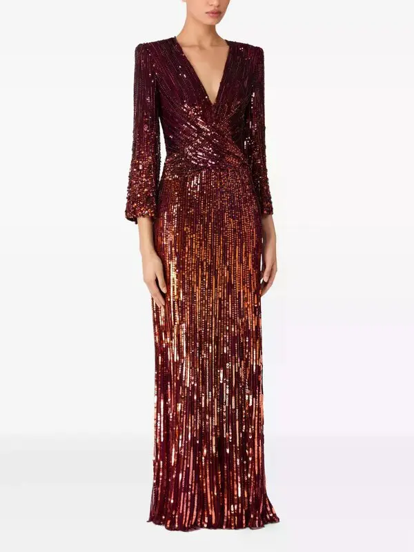 Jenny Packham Cosmos Maxi Dress - Red