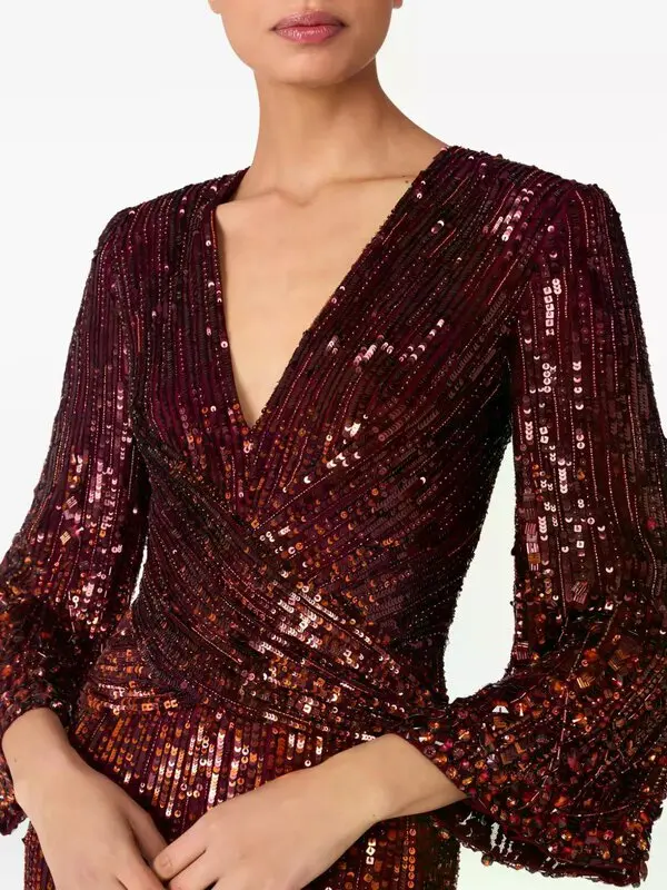 Jenny Packham Cosmos Maxi Dress - Red
