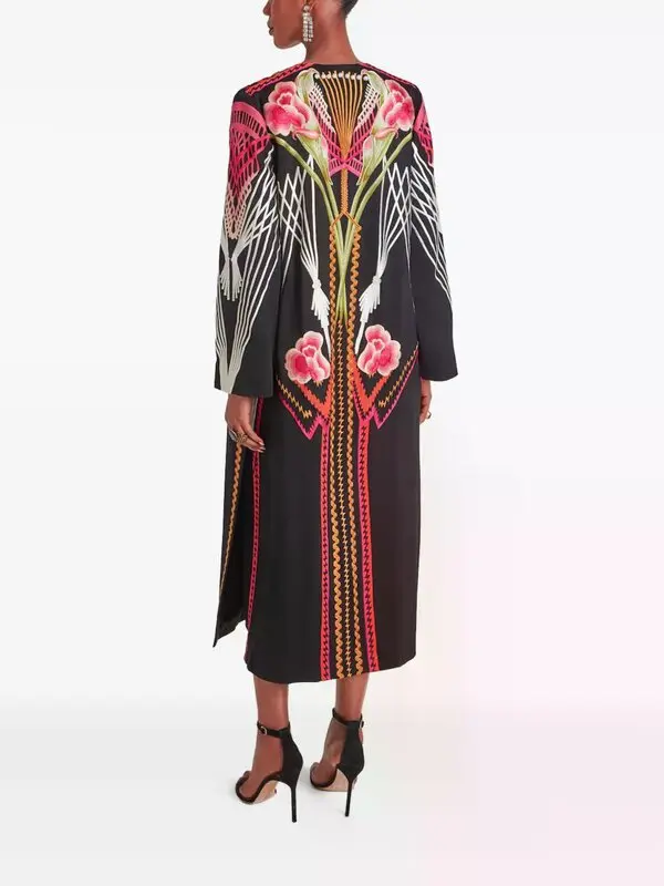 TEMPERLEY LONDON Romina Embroidered Coat - Black