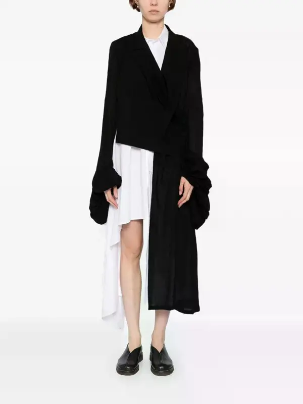 Yohji Yamamoto Balloon-sleeves Wrap Blazer