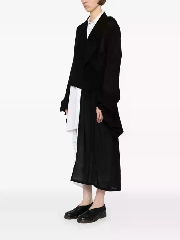 Yohji Yamamoto Balloon-sleeves Wrap Blazer