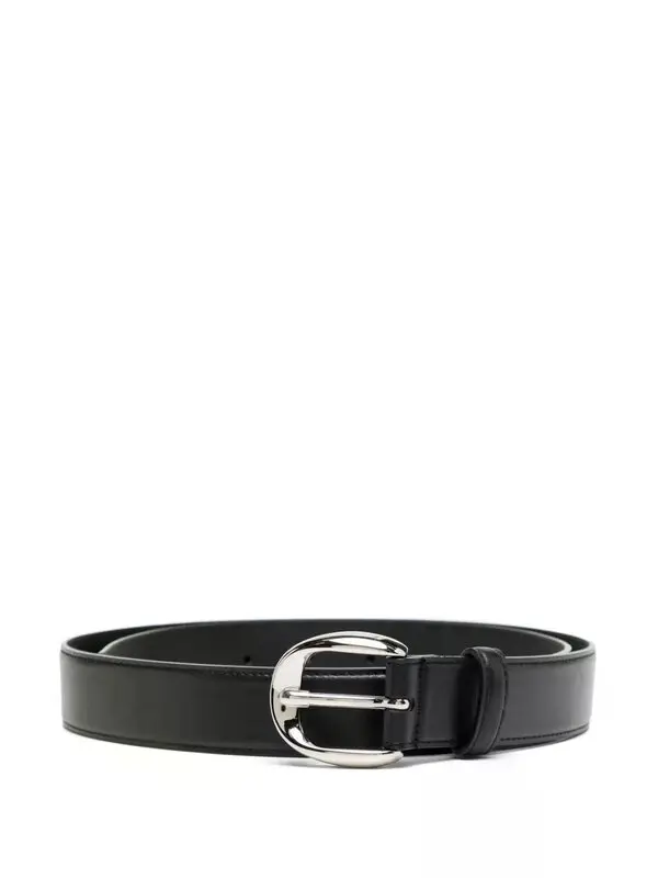 RECTO Signature Round Buckle Belt - Black