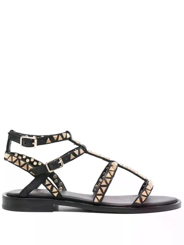 Ash Pandora Studded Sandals - Black