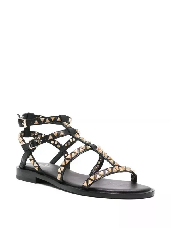 Ash Pandora Studded Sandals - Black