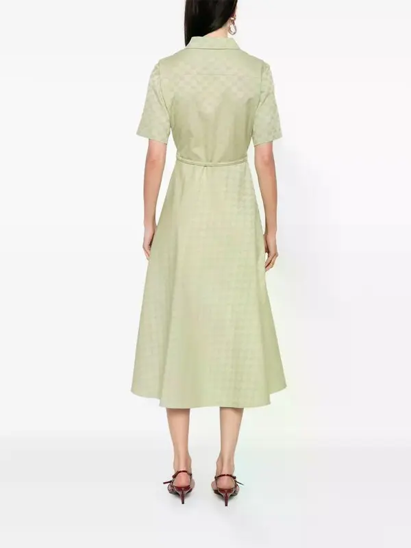 Gucci Gg-jacquard Midi Shirt Dress