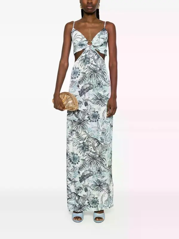 Just Cavalli Raso Vi Strange Jungle Maxi Dress