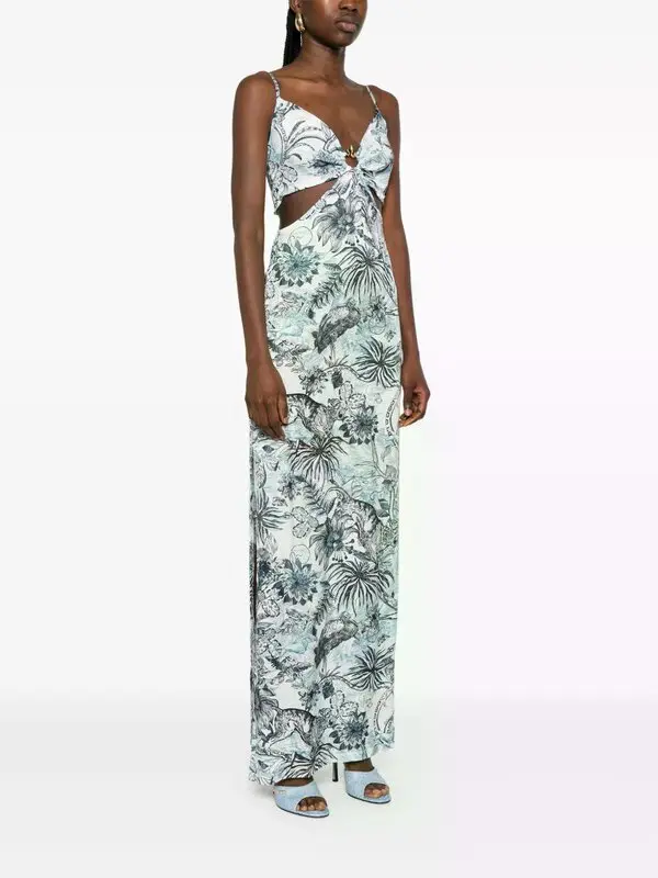 Just Cavalli Raso Vi Strange Jungle Maxi Dress