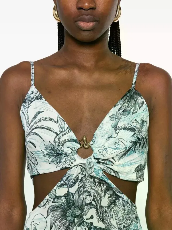 Just Cavalli Raso Vi Strange Jungle Maxi Dress