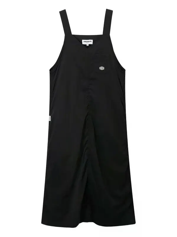 CHOCOOLATE Drawstring Dress - Black