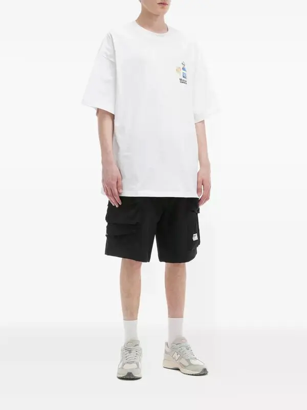 MUSIUM DIV. Logo-embroidered Bermuda Shorts - Black