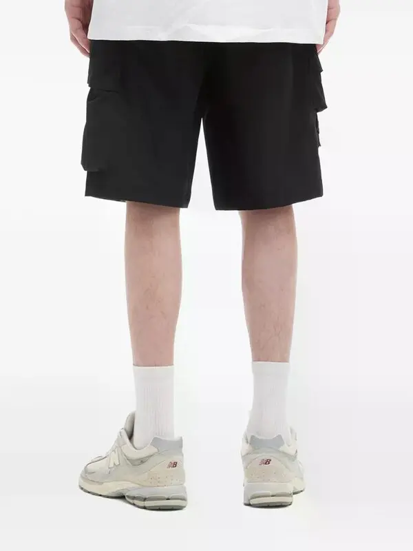 MUSIUM DIV. Logo-embroidered Bermuda Shorts - Black
