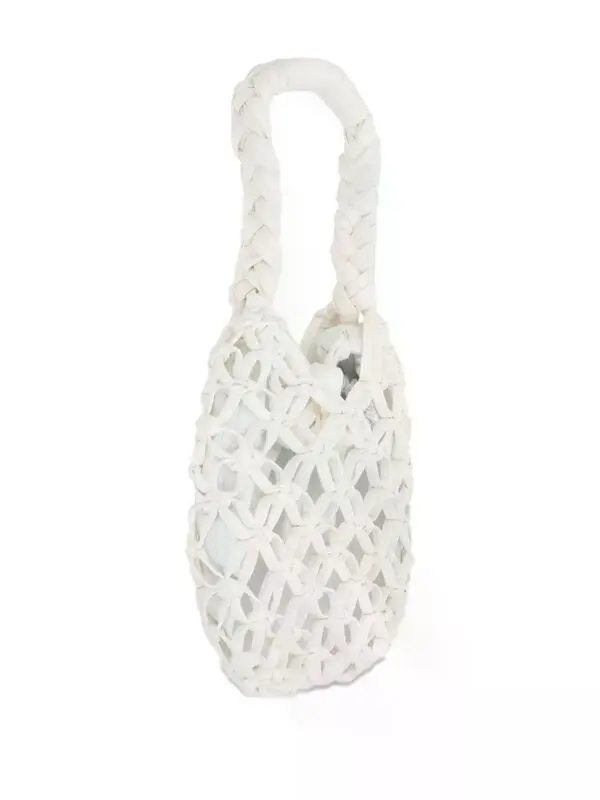 Comme Des Garçons Knotted Shoulder Bag - White