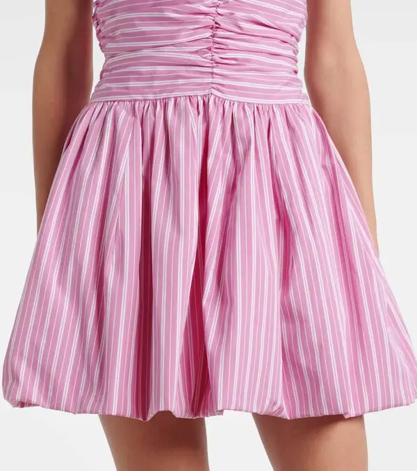 PATOU Bloomer Striped Mini Dress