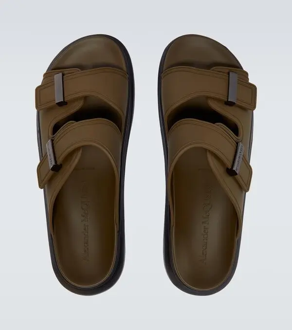 Alexander McQueen Hybrid Slides - Green