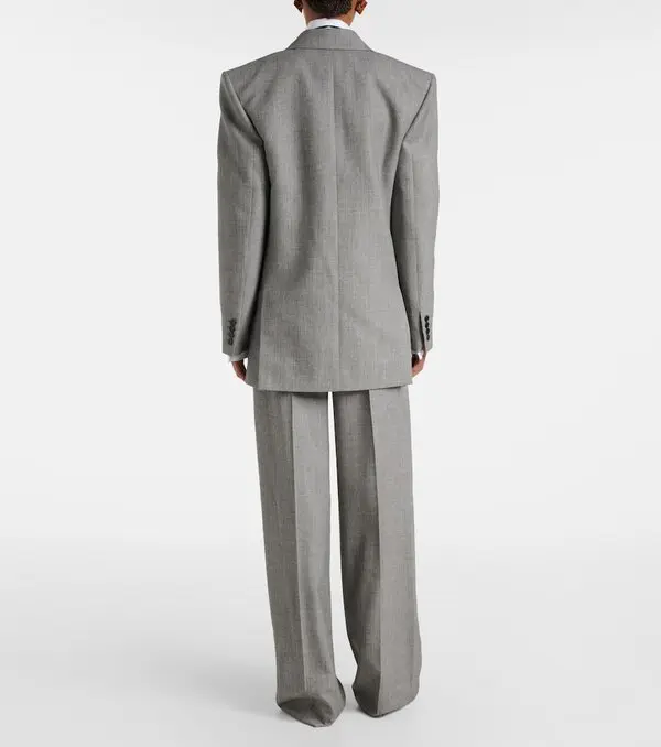 Saint Laurent Double-breasted Wool Twill Blazer