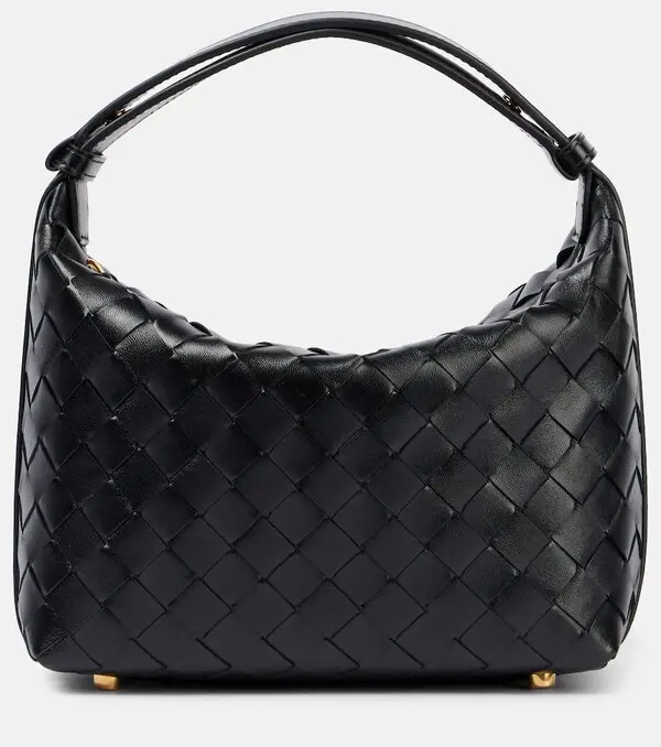 Bottega Veneta Wallace Mini Intrecciato Leather Shoulder Bag