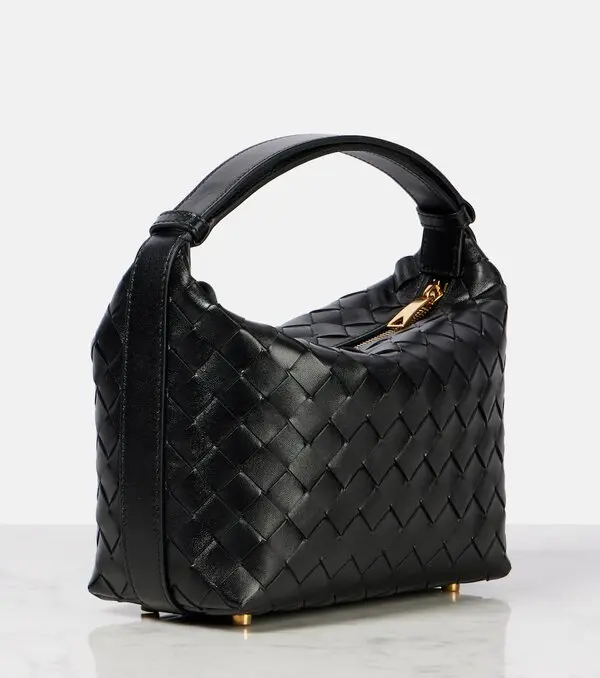 Bottega Veneta Wallace Mini Intrecciato Leather Shoulder Bag