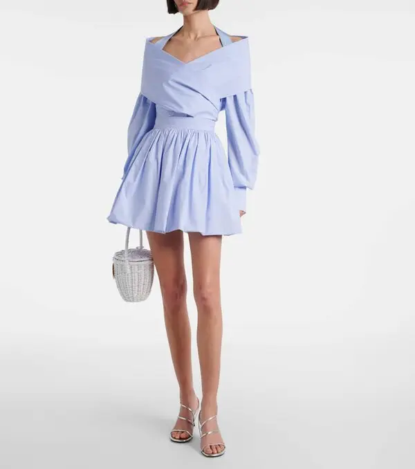 PATOU Draped Cotton Poplin Blouse