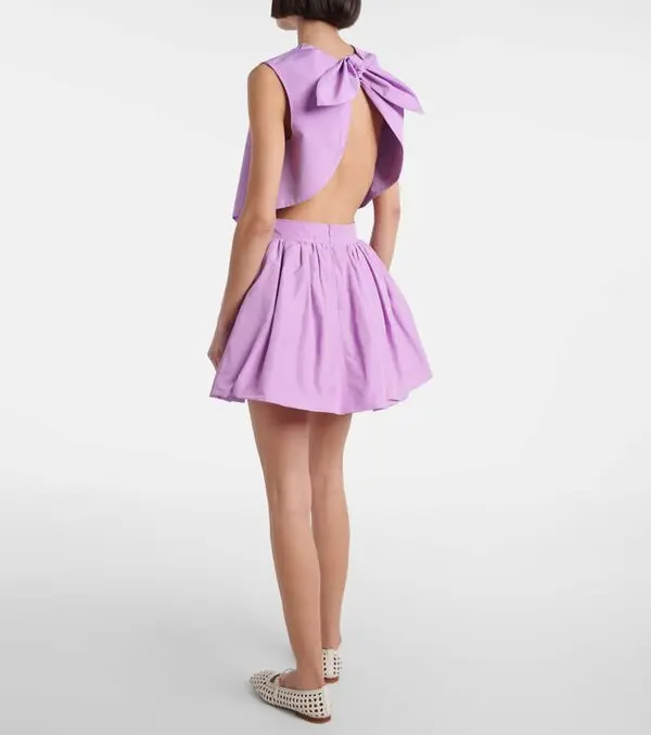 PATOU Sleeveless Faille Top - Purple