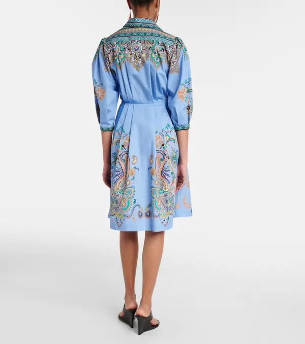 Etro Printed Cotton Shirt Dress