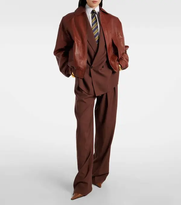 Saint Laurent Wool Gabardine Double-breasted Blazer