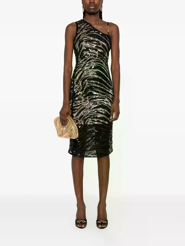 Just Cavalli Paillette-embellished Midi Dress