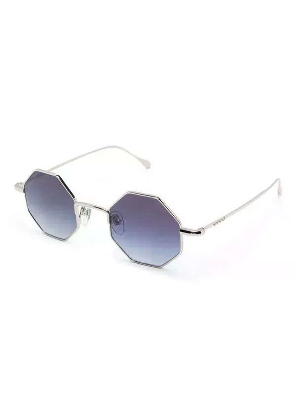 Gucci Geometric Frame Sunglasses - Silver