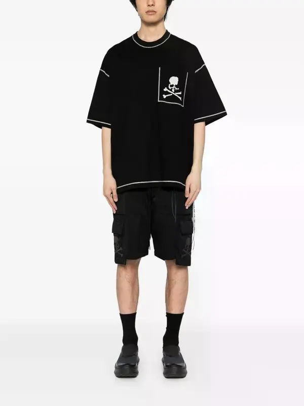 MASTERMIND WORLD Cross-stitch T-shirt - Black