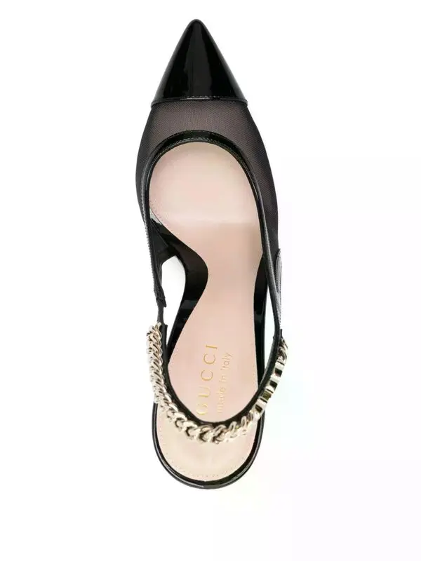 Gucci 110mm Signoria Slingback Pumps