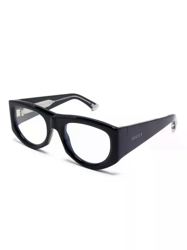 Gucci Full Rim Geometric Frame Eyeglasses