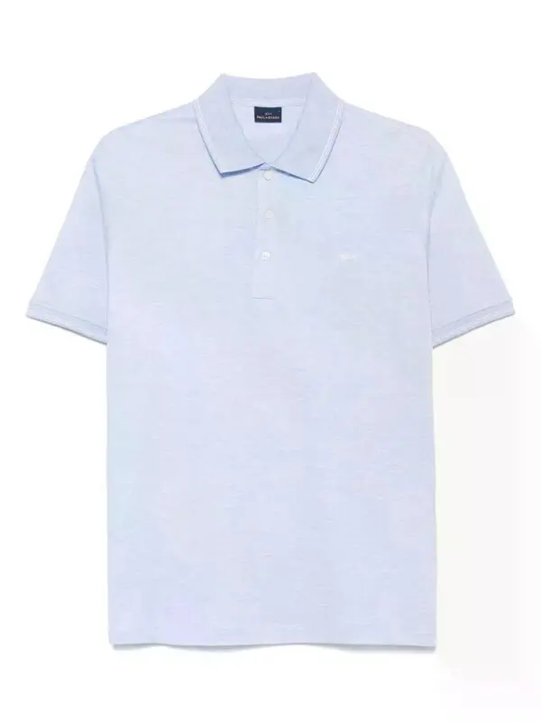 Paul & Shark Logo-patch Polo Shirt - Blue