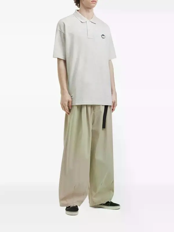 CHOCOOLATE X Russell Athletic Logo-patch Polo Shirt - Grey