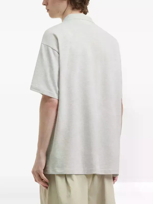 CHOCOOLATE X Russell Athletic Logo-patch Polo Shirt - Grey