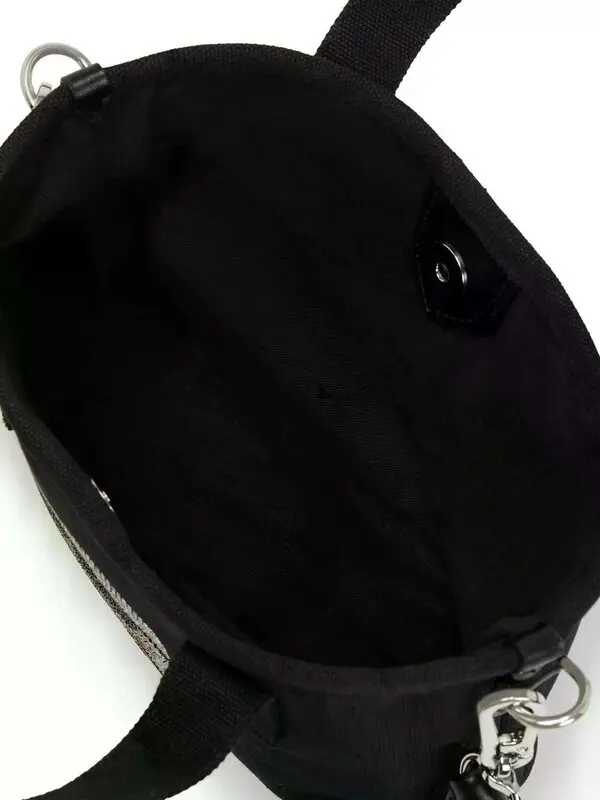 Karl Lagerfeld Ikon Rhinestones Embellished Tote - Black