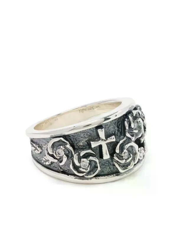 Yohji Yamamoto Rose Signet Ring - Silver