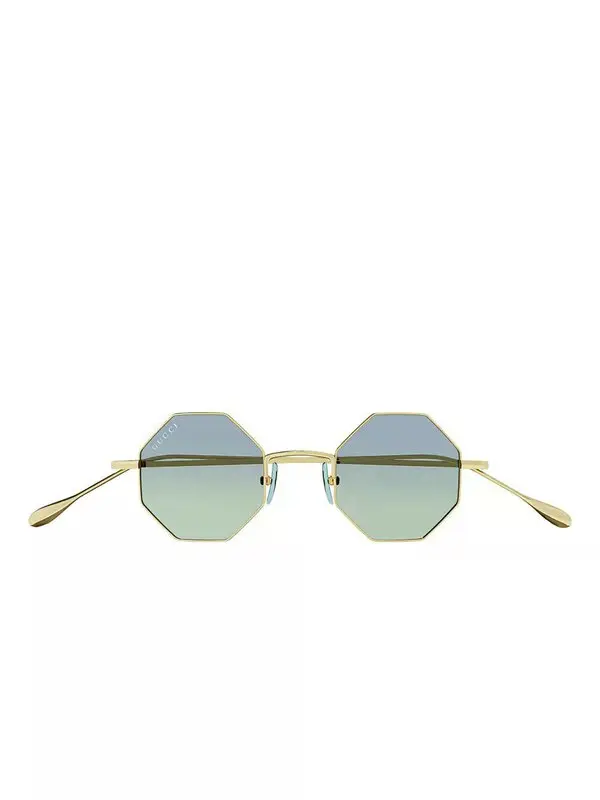Gucci Geometric Sunglasses - Gold