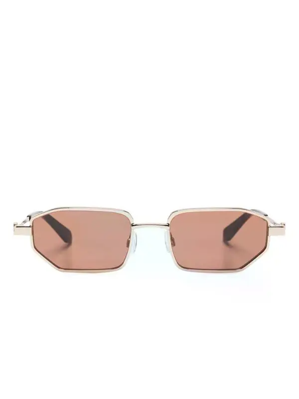 Off-White Arrows-motif Sunglasses - Gold