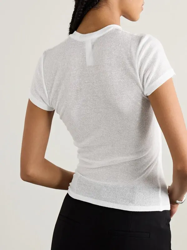 SKIMS Sheer Stretch-jersey T-shirt