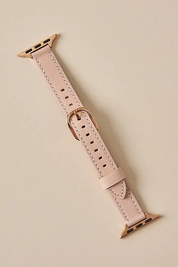 POSH TECH Carmen Skinny Leather Apple Watch Band - Pink