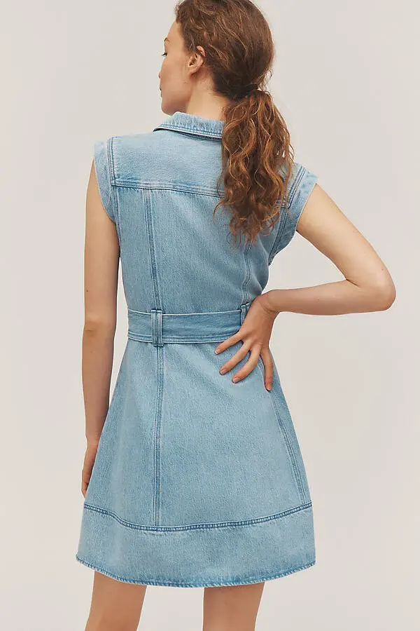 derek lam denim dress 10 Crosby Sleeveless Mini - Light Denim Kay Unger | Dresses, Chambray dress A sleeveless midi dress Boxingday25-Push Color:Blue Tweed