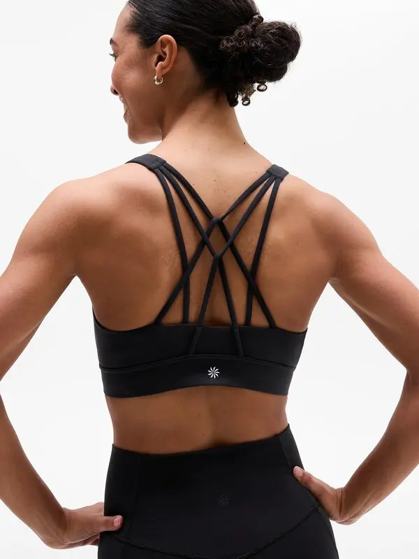 Athleta Perfect Form Sports Bra D-dd - Black