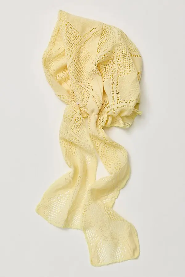 Free People Mellody Hair Scarf - Butter Yellow