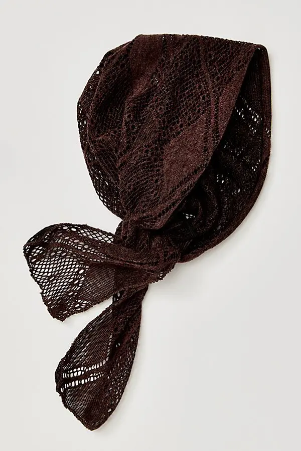 Free People Mellody Hair Scarf - Cocoa