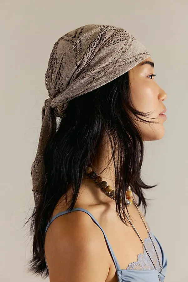 Free People Mellody Hair Scarf - Latte