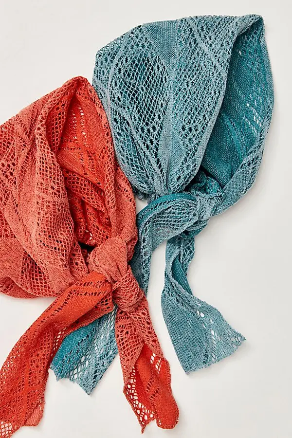 Free People Mellody Hair Scarf - Teal