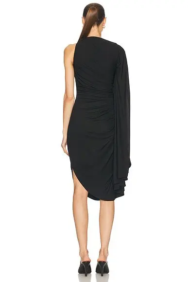 Bottega Veneta Ruched Midi Dress