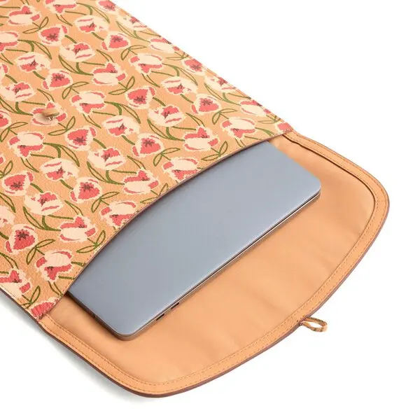 VERA BRADLEY Large Envelope Tech Sleeve In Curly Tulips