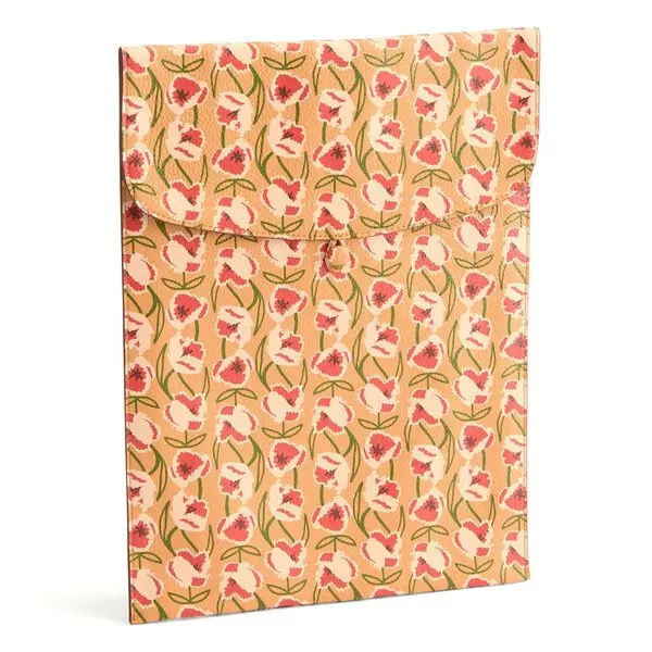 VERA BRADLEY Large Envelope Tech Sleeve In Curly Tulips - Red/pink