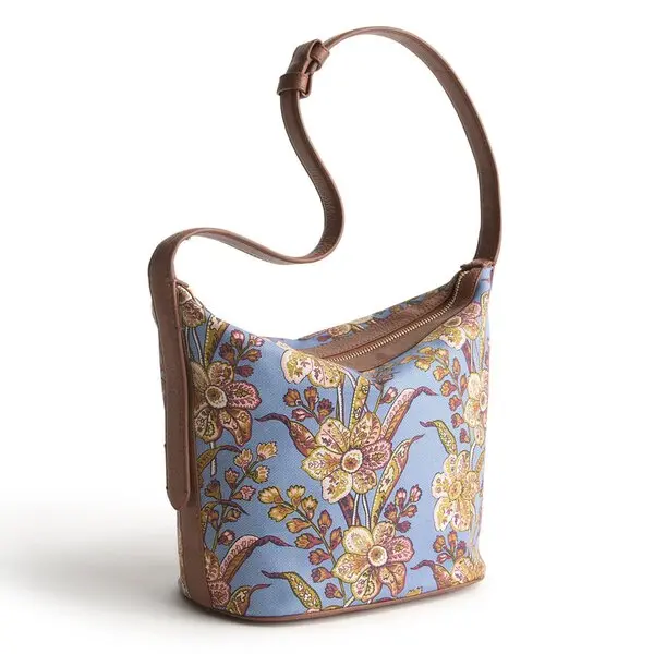 VERA BRADLEY Astoria Begonia Fields Shoulder Bag - Blue